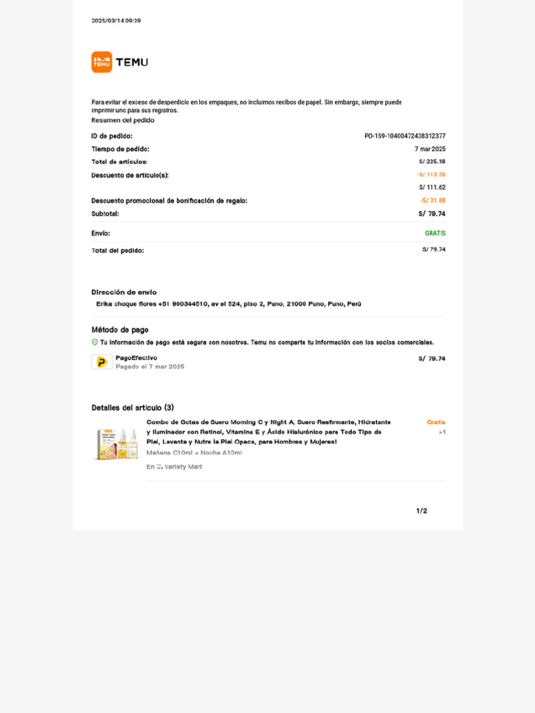 Temu Web Document | PDF