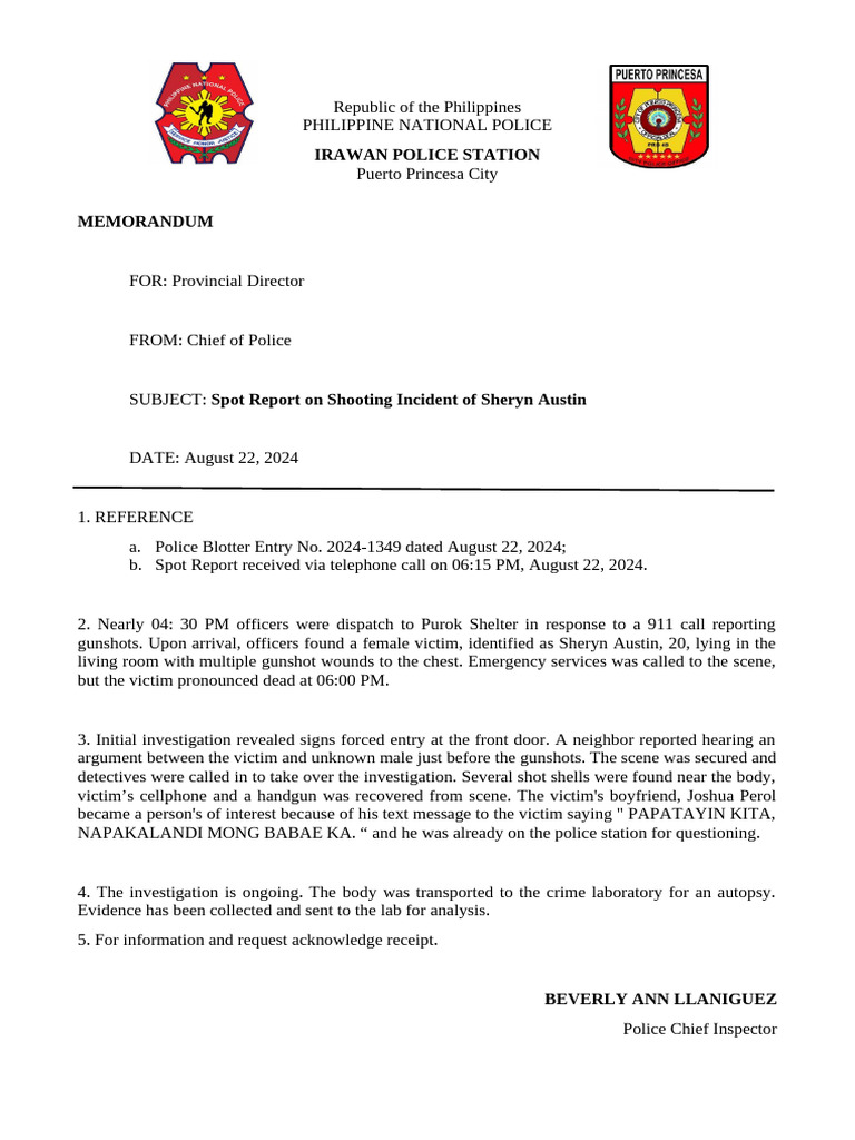 Police Report | PDF