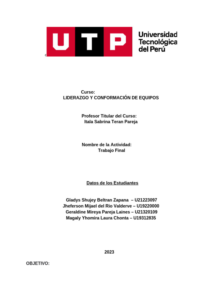 Grupo7 TF | PDF | Liderazgo | Comunicación