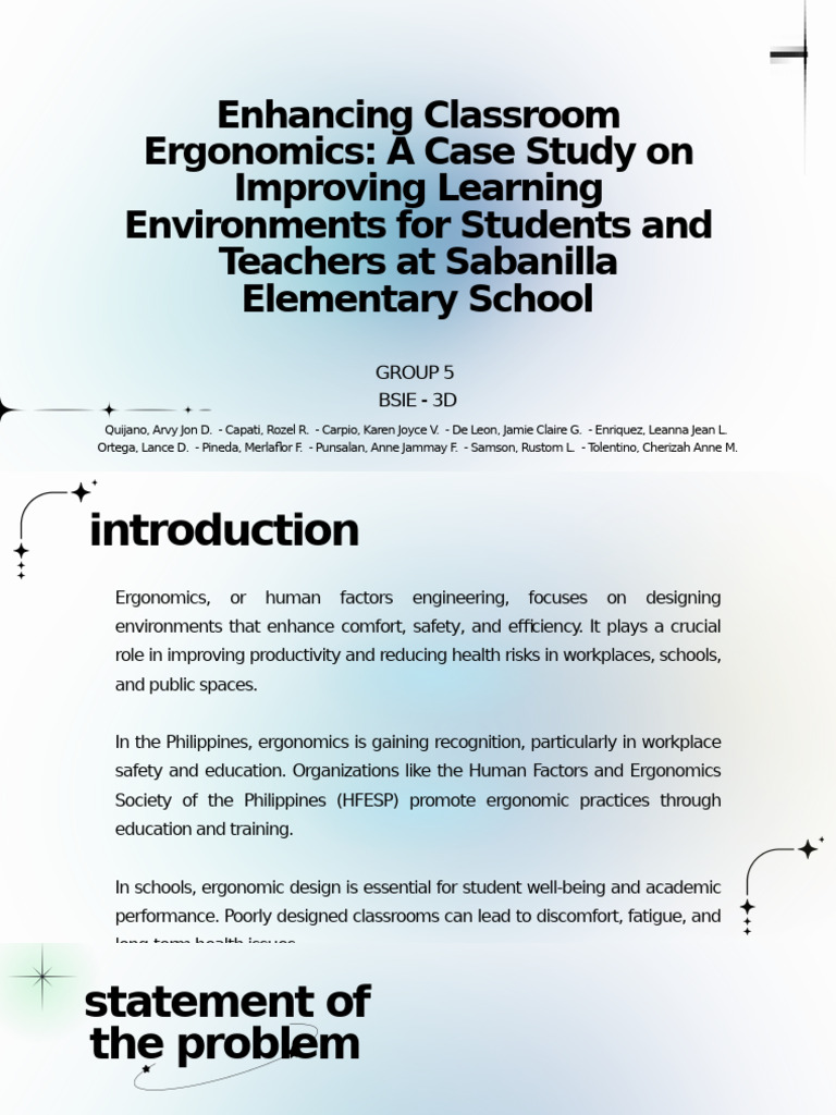 Group 5 PPT Ergo2 Case Study | PDF | Classroom | Audit