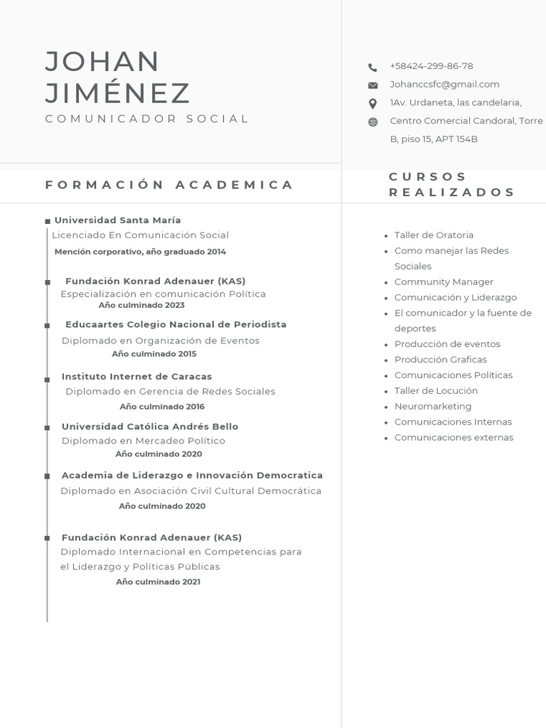 CV de Johan Jimenez | PDF