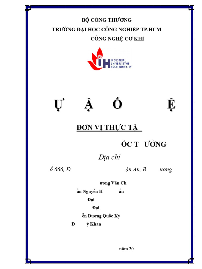 Bao Cao Thuc Tap Tot Nghiep | PDF