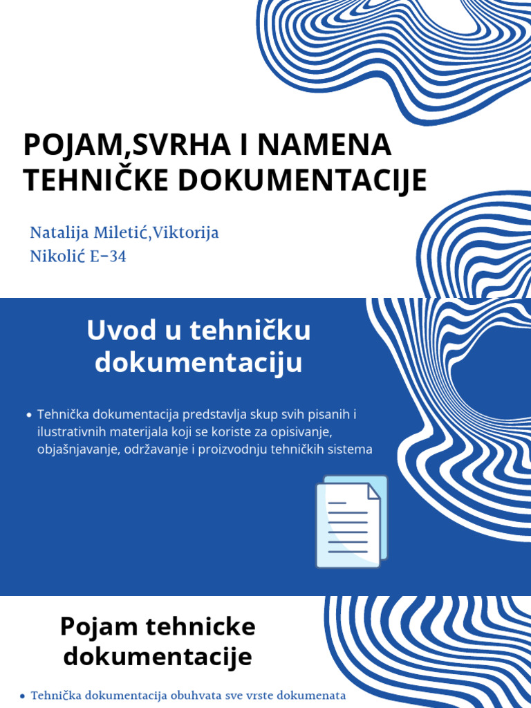 Pojam, Svrha I Namena Tehničke Dokumentacije | PDF