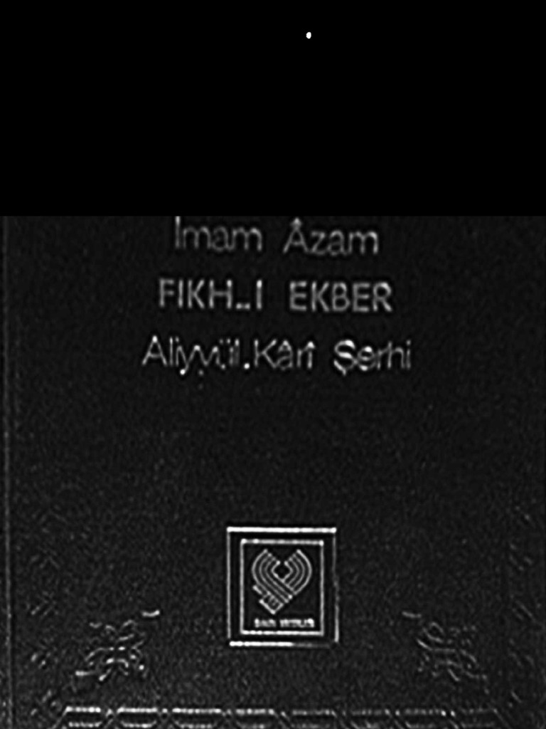 Imam Azam Fikh I Ekber | PDF