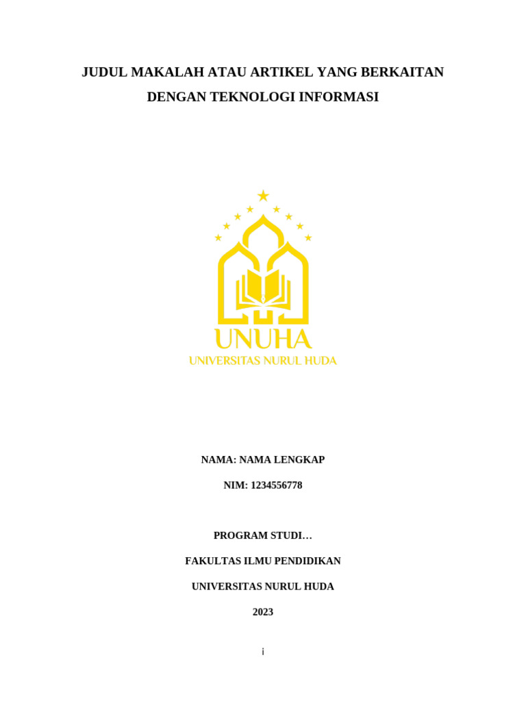 Template Makalah | PDF