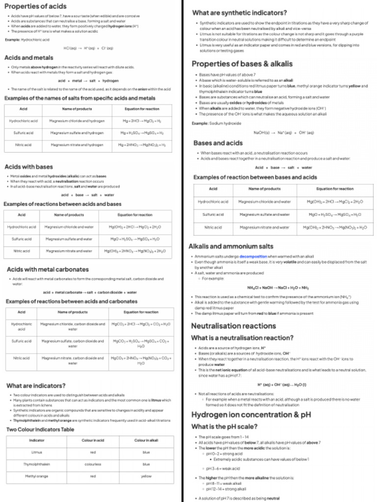 C3 Revision Notes | PDF