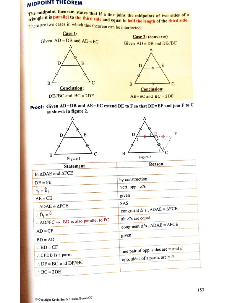 Midpoint Theorem | PDF