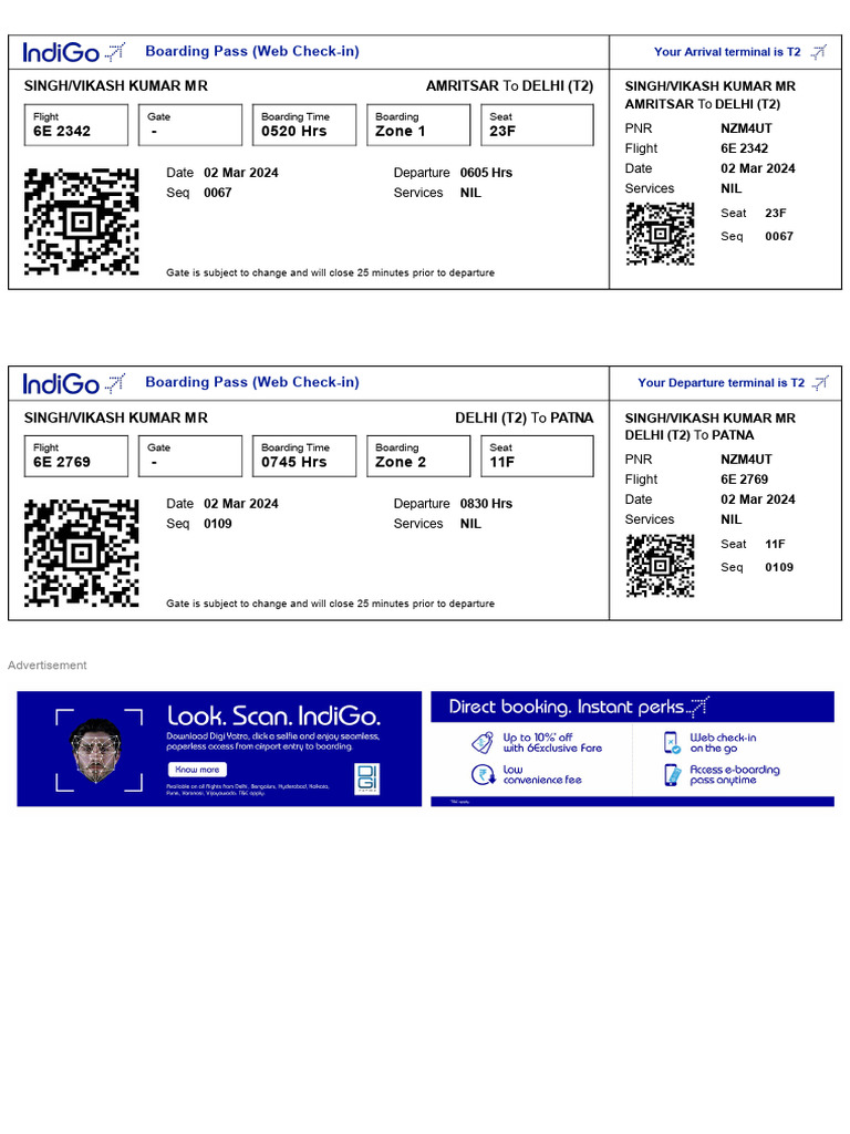 BoardingPass Journey1 NZM4UT | PDF