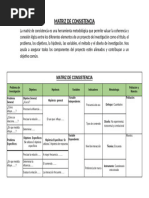 Matriz de Congruencia | PDF | Metodología | Science