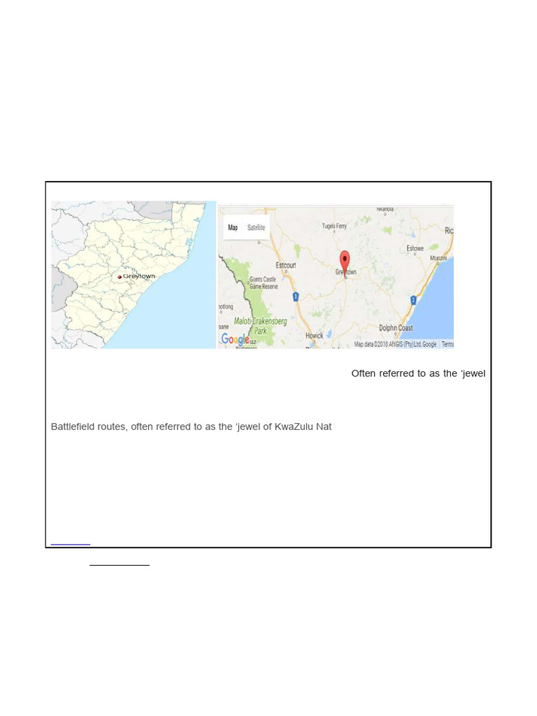 Greytown KZN Topographical Map Guide | PDF | Topography | Earth Sciences