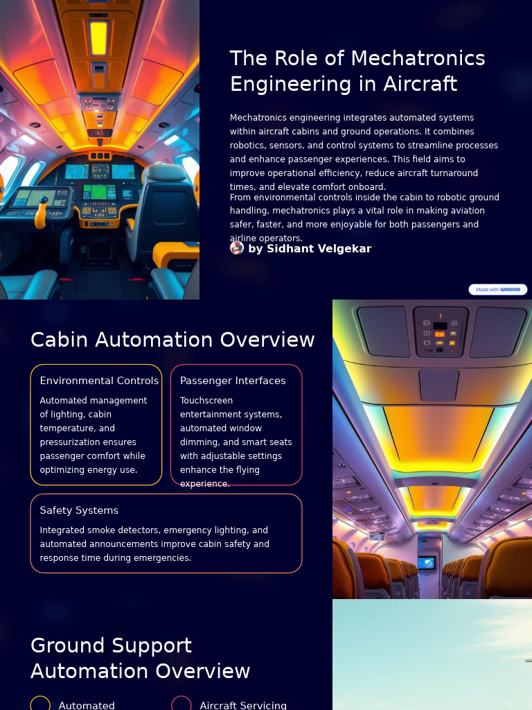 The Role Of Mechatronics Engineering In Aircraft Pdf Automation