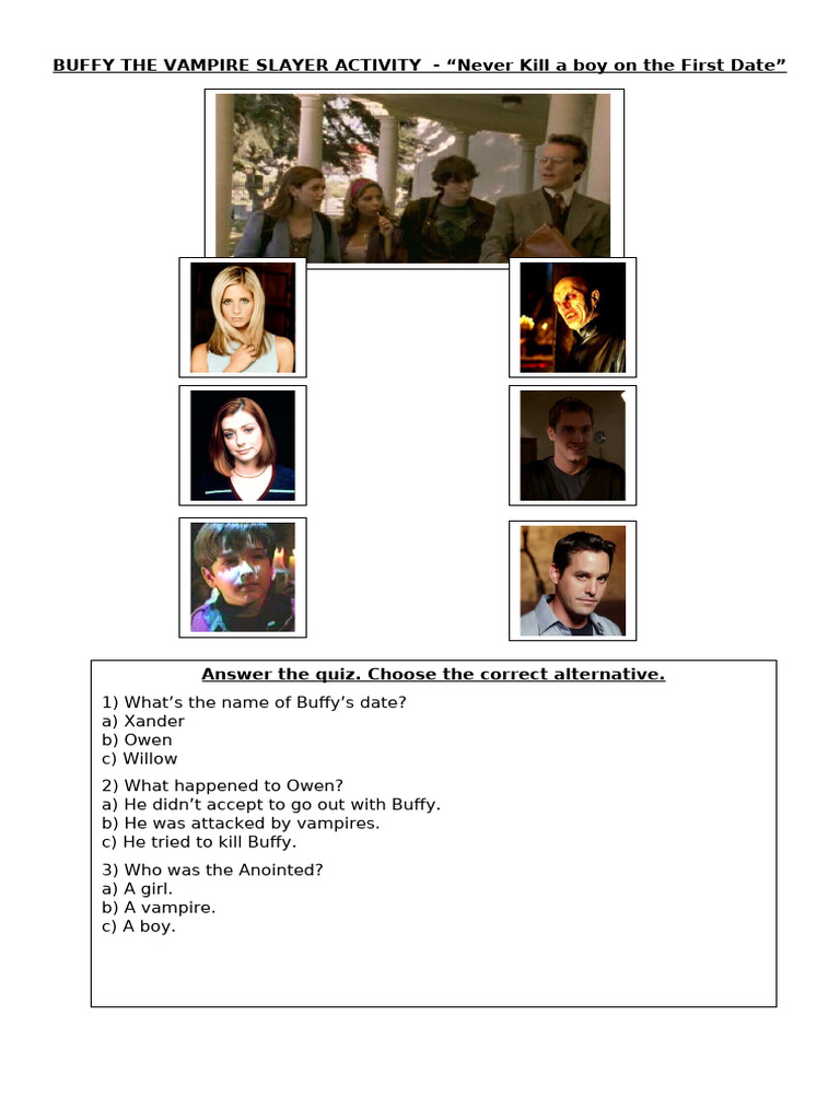 Buffy - Never Kill a Boy on the First Date | PDF