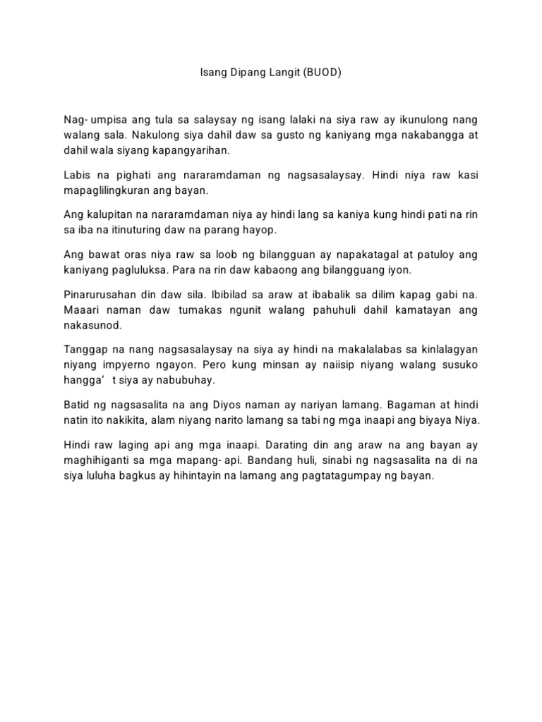 Halimbawa NG Buod | PDF