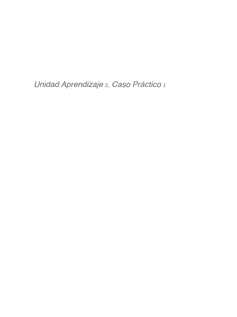 NO EVALUABLE ⚪ MF0232_3_UF0317_UD2_AI Nº2 (Unidad Didáctica 2 Caso práctico 1 | PDF | Business