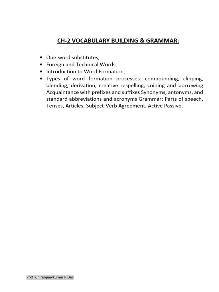 2.vocabulary Building & Grammar | PDF | Adverb | Adjective