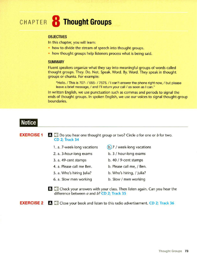 Thought Groups | PDF