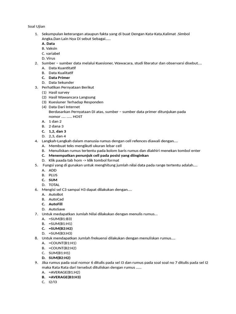 Soal Asat 2025-2026 | PDF