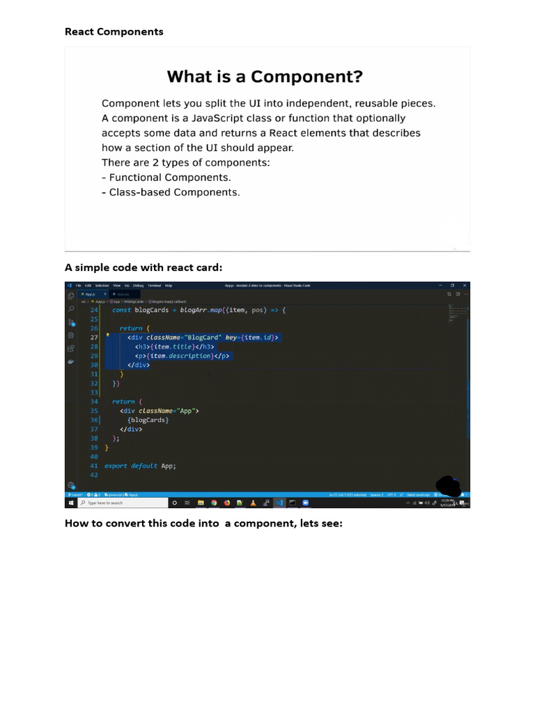 React Components | PDF