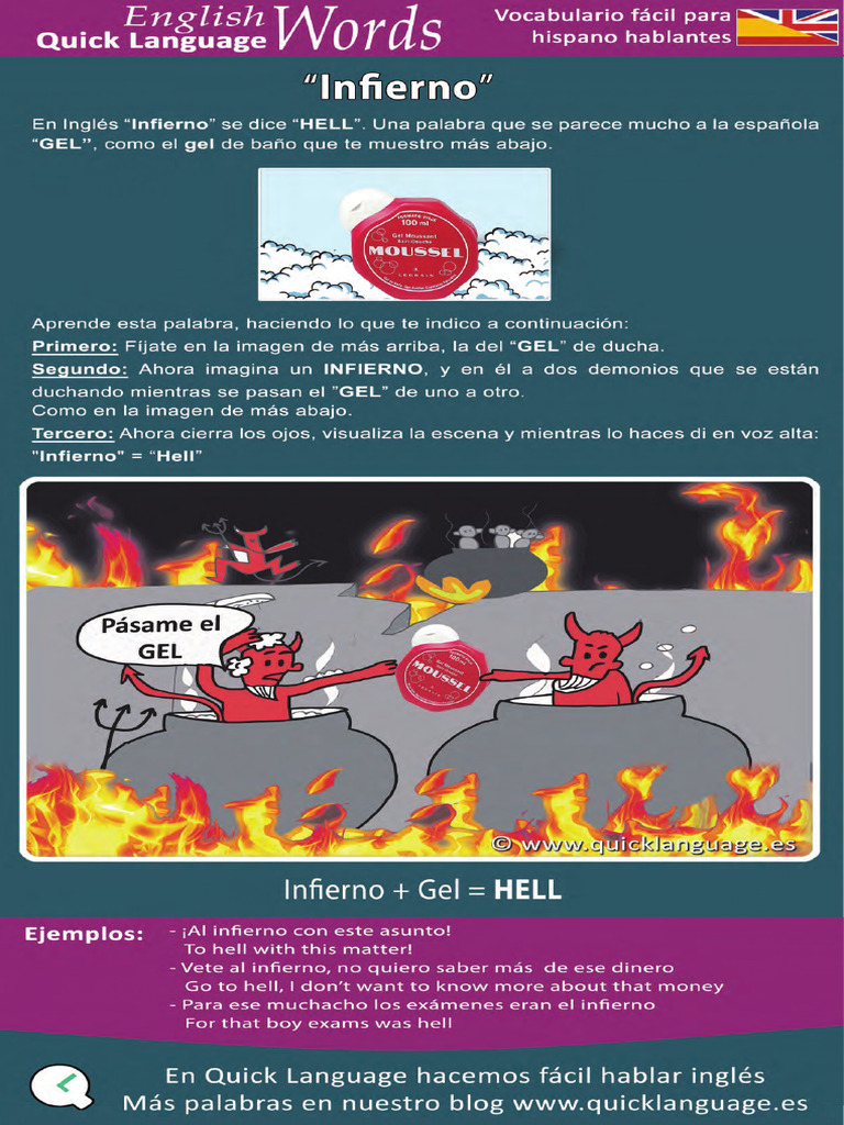 Fichas Vocabulario - Ejemplo | PDF