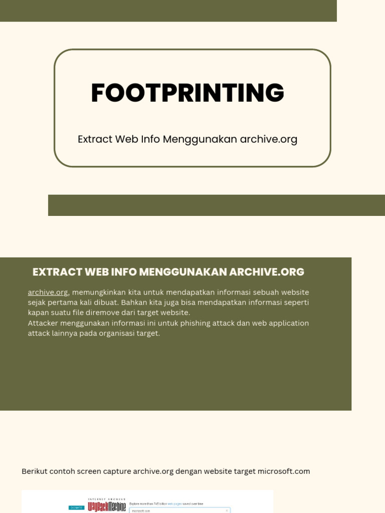 Footprinting-Extract Web | PDF