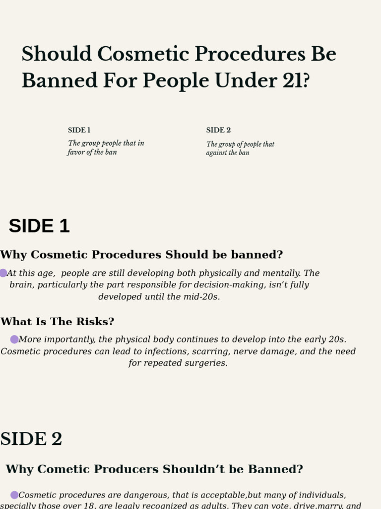 Should Cosmetic Procedures Be Banned For People Under 21 - 20250526 ...
