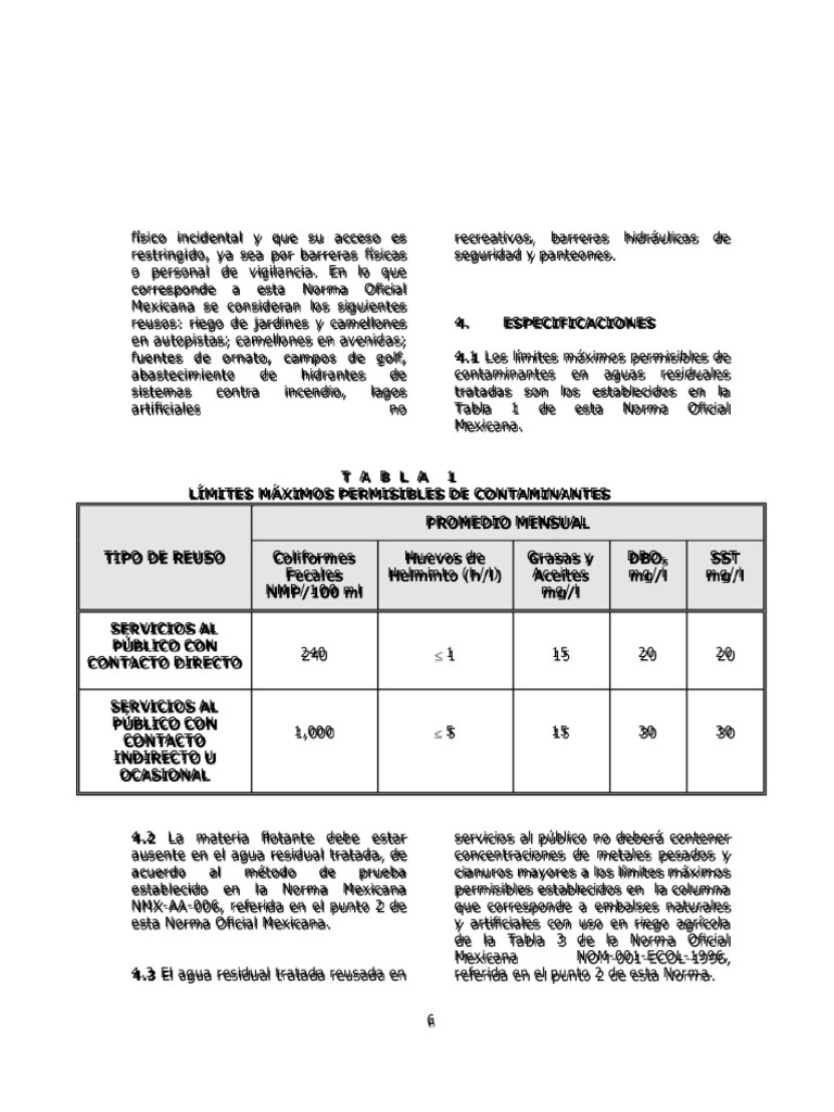 Nom 003 Semarnat 1997 - 7 | PDF