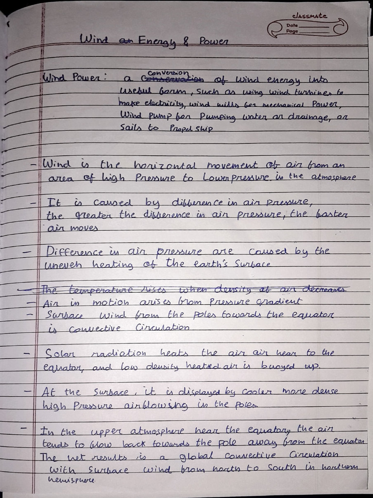 Wind Power Notes | PDF