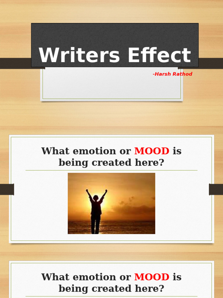 Writers Effect | PDF