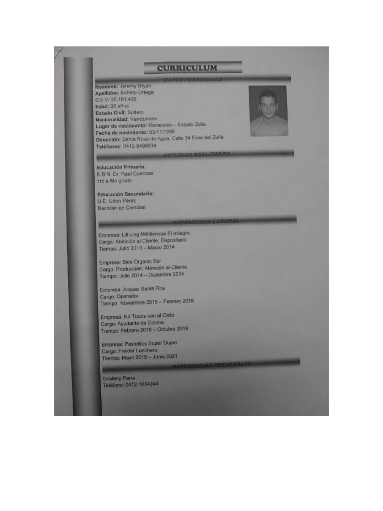 JEREMY Echeto | PDF