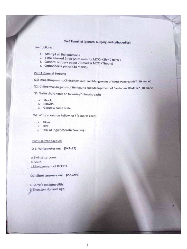 Internals Question Paper | PDF