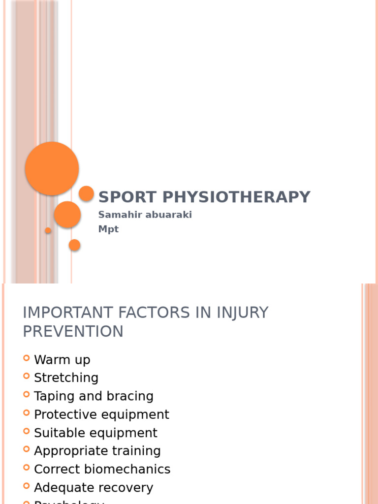 Sports Physiotherapy | PDF