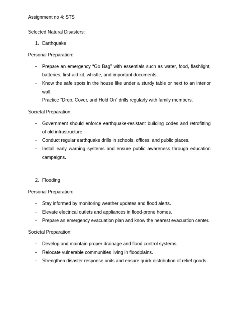 Assignment No 4 STS (Almirante) Final Term | PDF