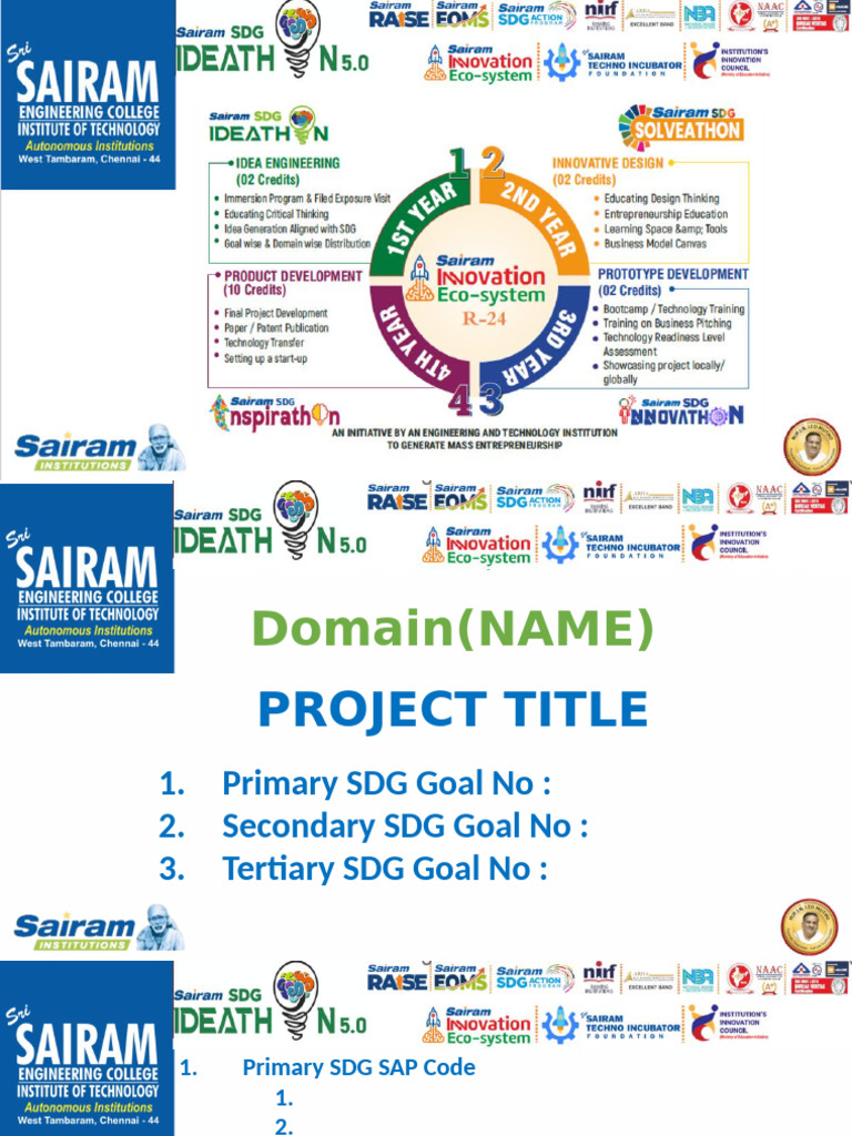 Ideathon 5.0 - First Round PPT - Template | PDF