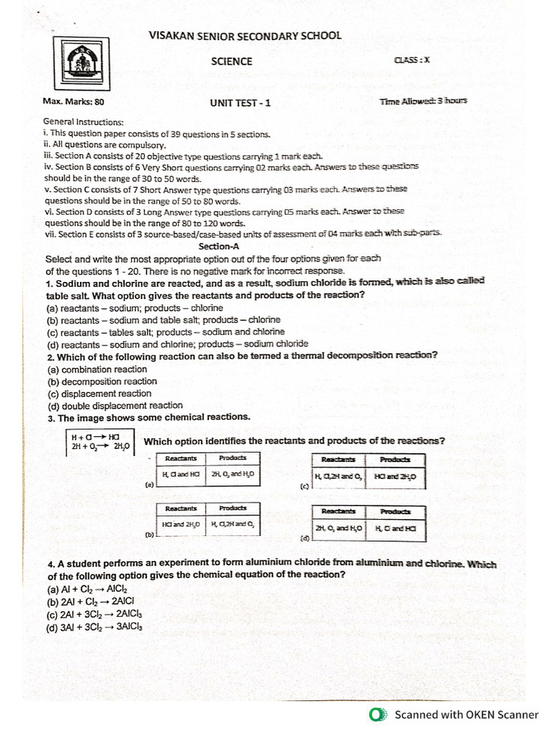 X Sci - Chemistry | PDF