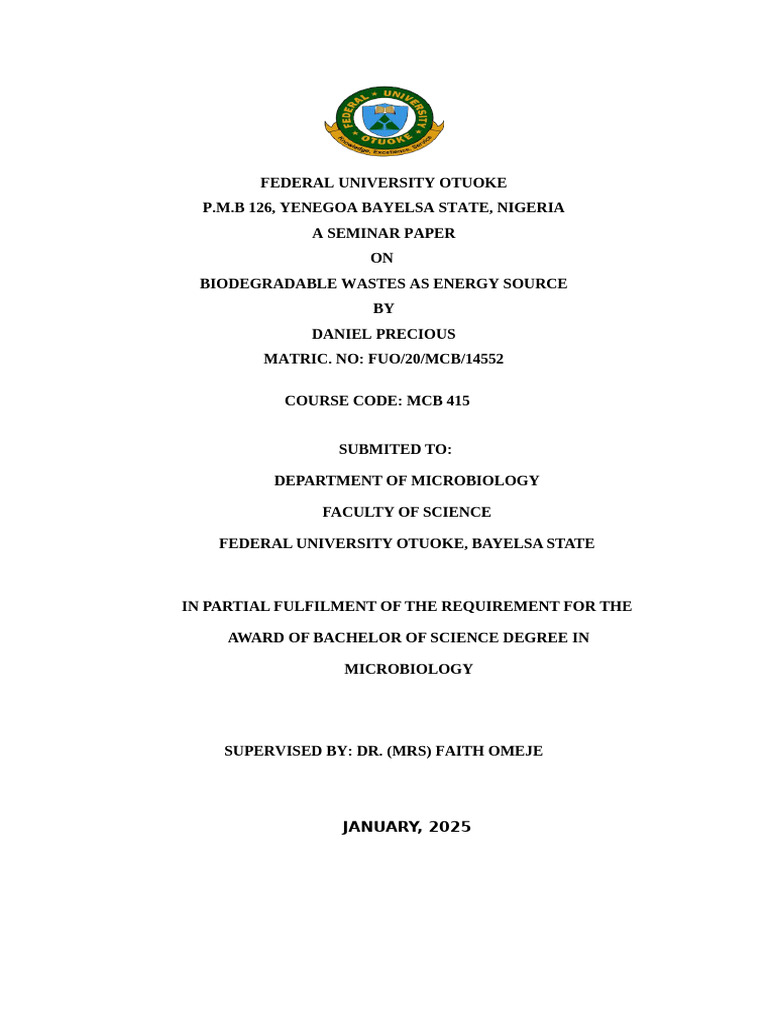 Biodegradable Waste to Energy Solutions | PDF | Anaerobic Digestion ...
