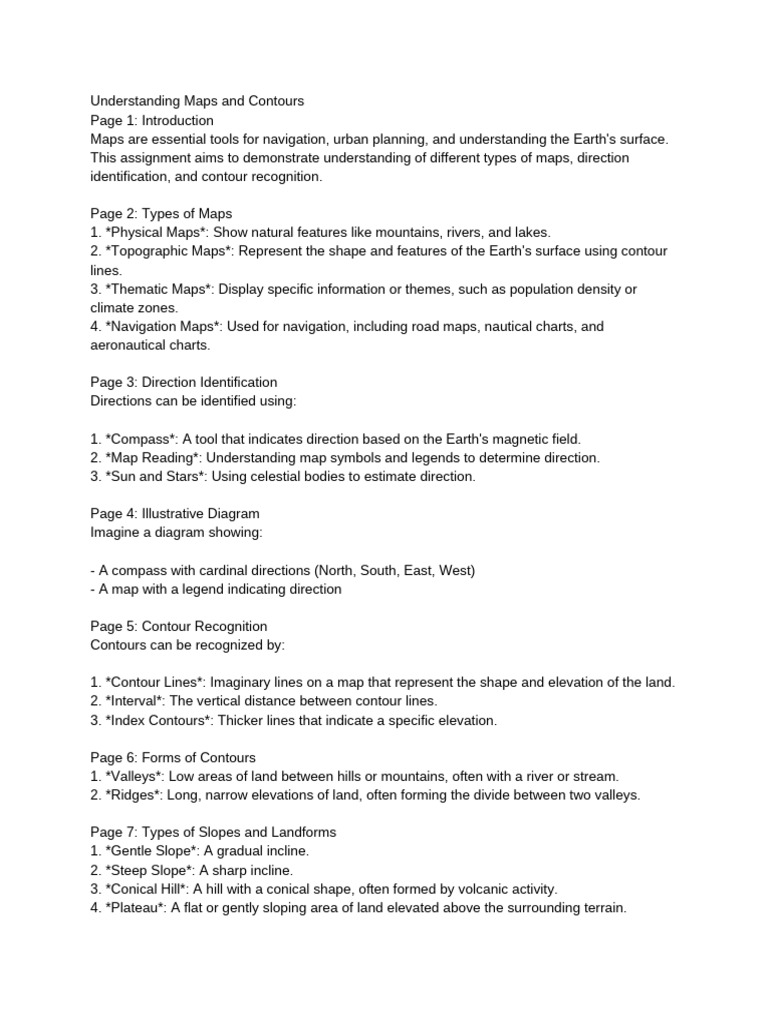 Understanding Maps and Contours | PDF | Contour Line | Map