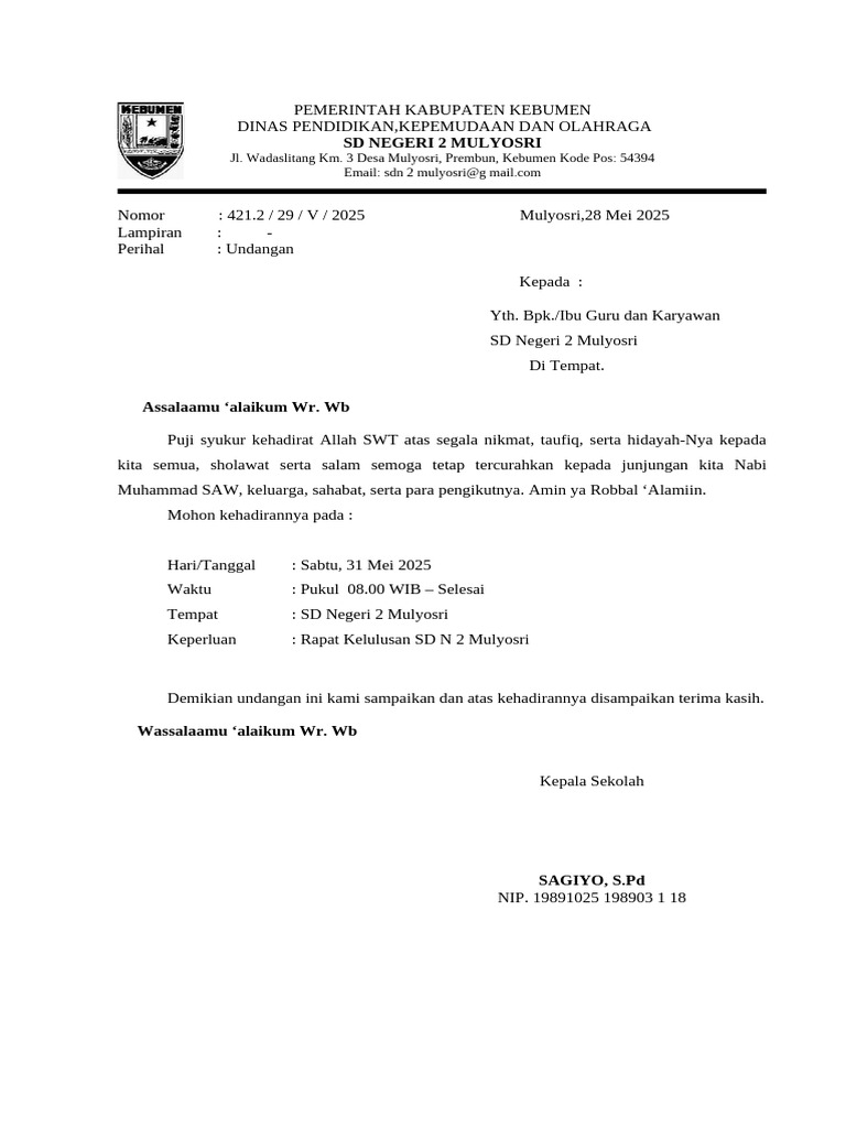 Und Rapat Kelulusan Sabtu 31-5-2025 | PDF