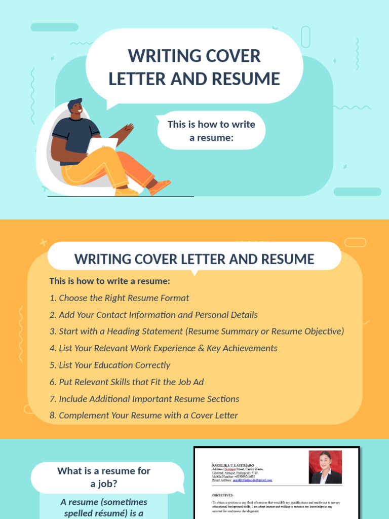 Writing Cover Letter and Resume | PDF | Résumé