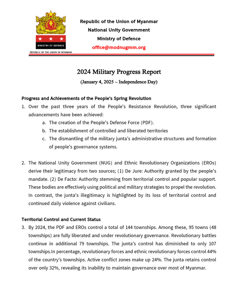 2024 Military Progress Report | PDF | Military | International Security