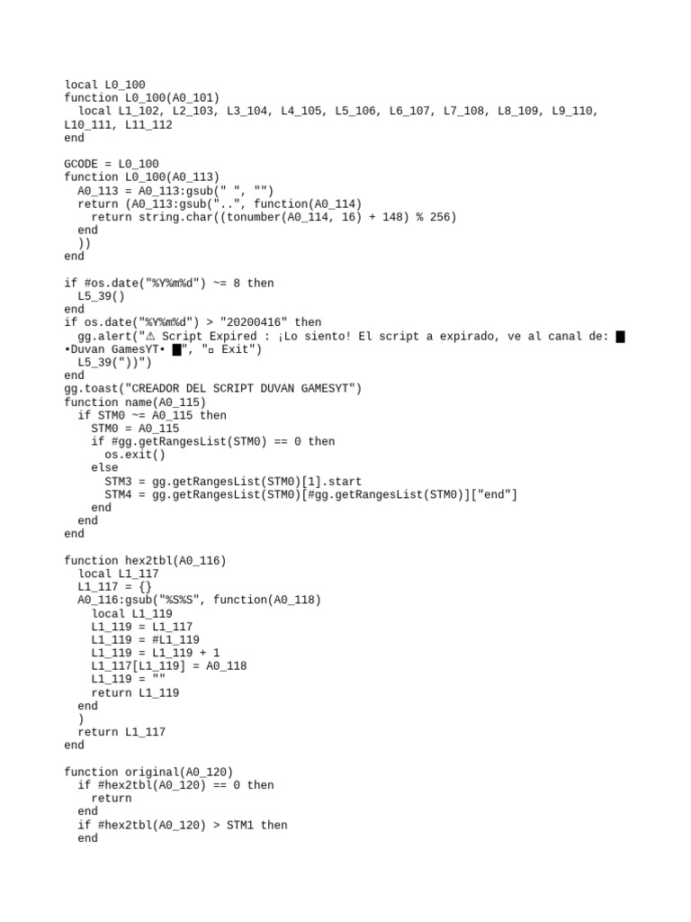 M ʜ 994 Load 0000000 Lua Dec Dec by XZC - Lua | PDF | Computer Data | Computer File