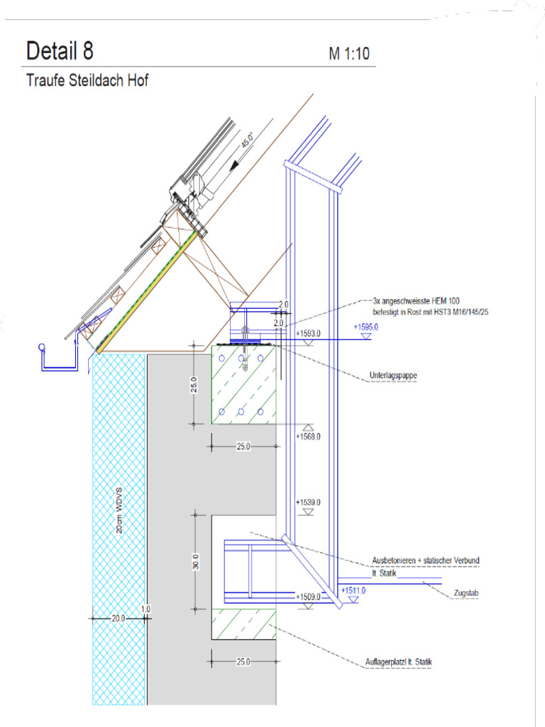 Detail 8 - Traufe Steildach Hof | PDF