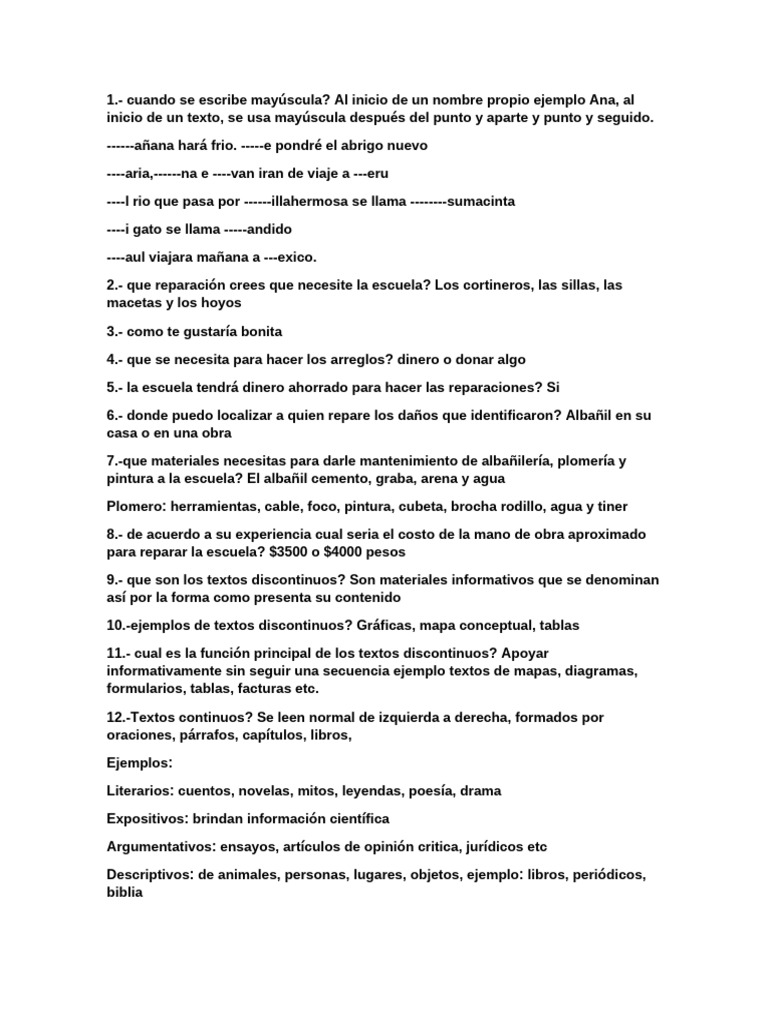 Reglas de escritura y mantenimiento escolar | PDF | Verbo