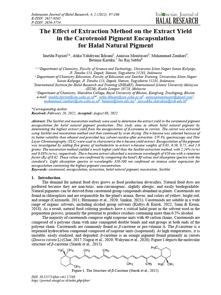 Ijhr,+UploadSFBUS 17188-58529-1-CE Ref+++Content+OK 35 Edit | PDF | Thin Layer Chromatography ...