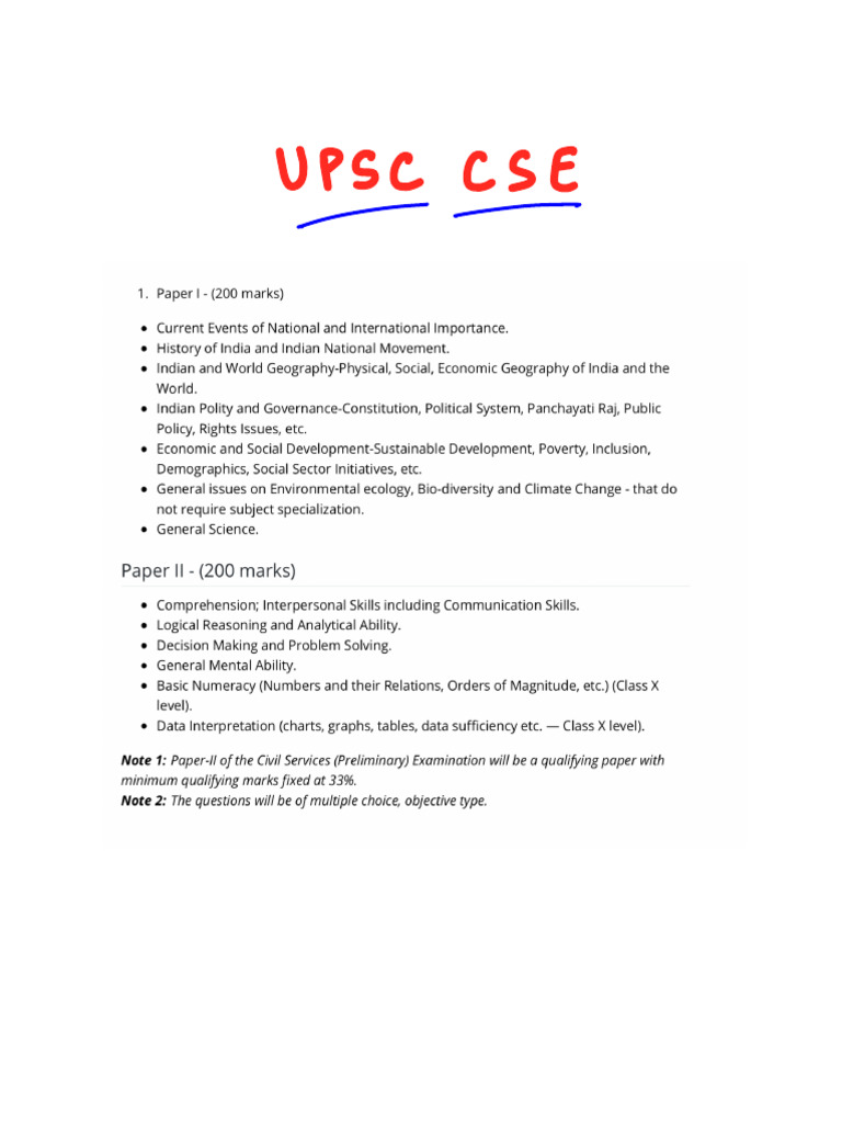 Preliminary Examination Syllabus | PDF | Science | Geography