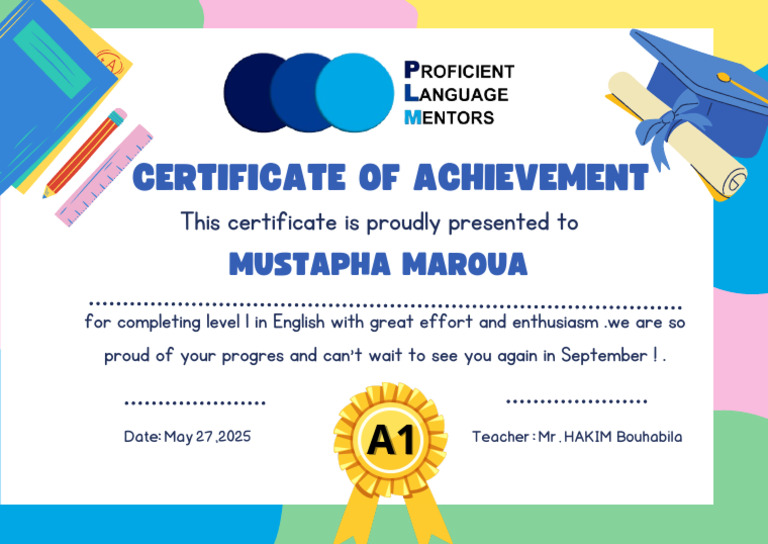 Certificate of Achievement | PDF