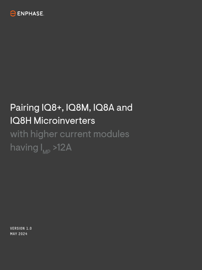 IQ8M IQ8+ IQ8A Simulation With Modules Having Imp MKT 00727 1.0 en US ...