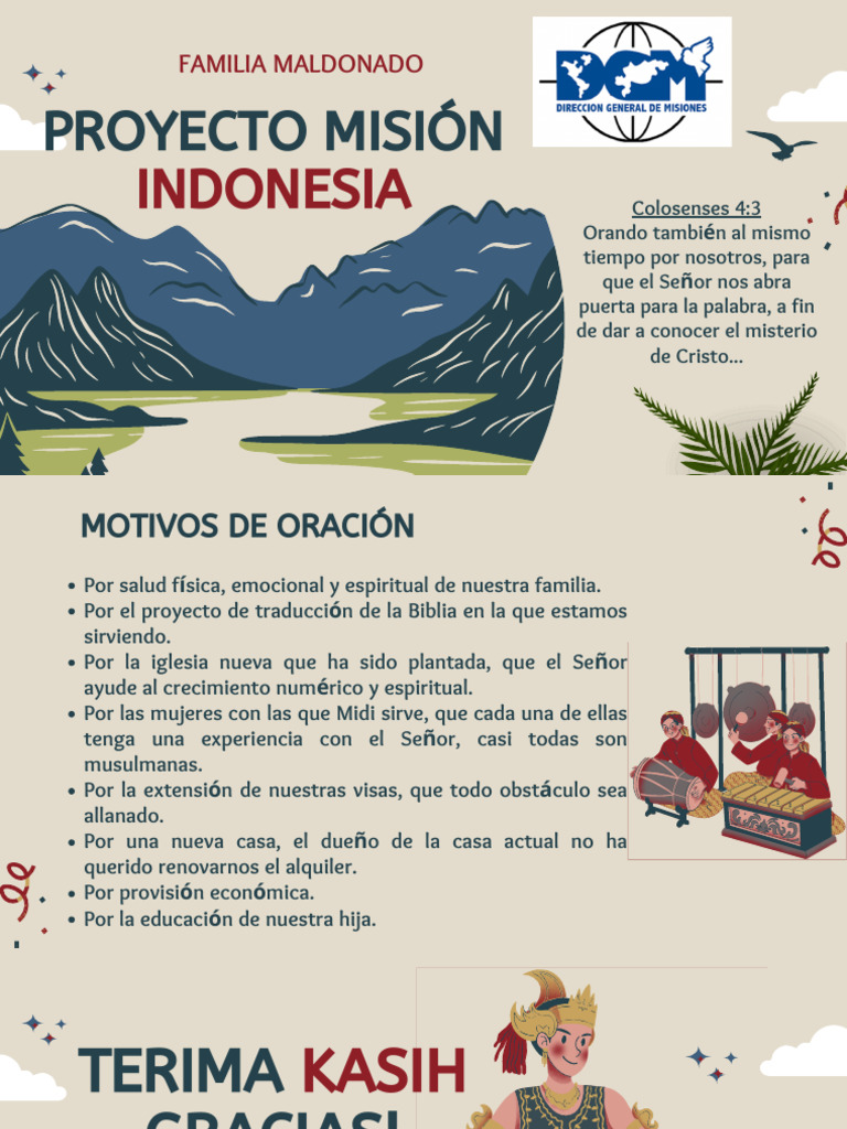 Proyecto Misión Indonesia - DGM | PDF