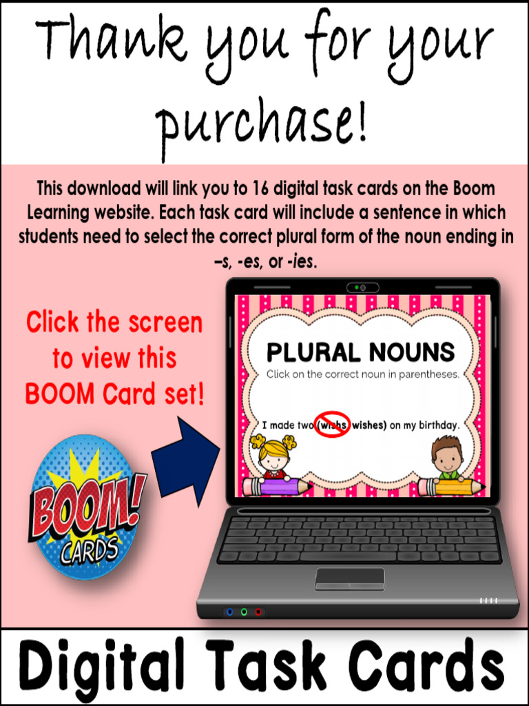 Digital Task Cards: Click The Screen To View This BOOM Card Set! | PDF