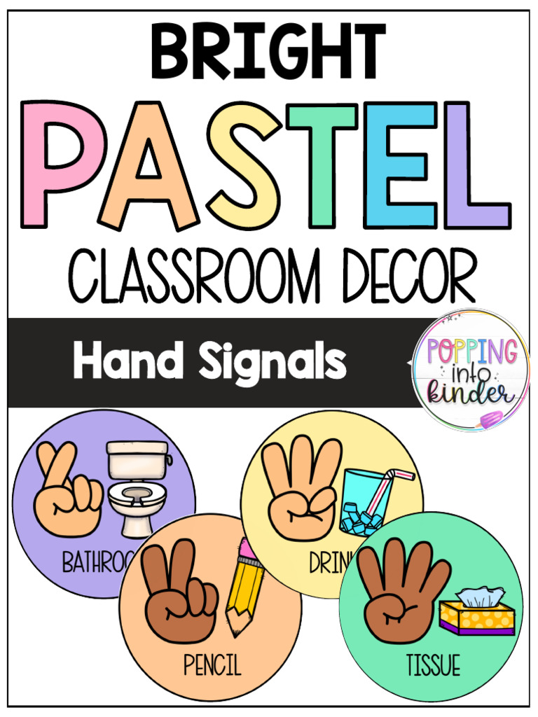 Classroom Decor: Hand Signals | PDF