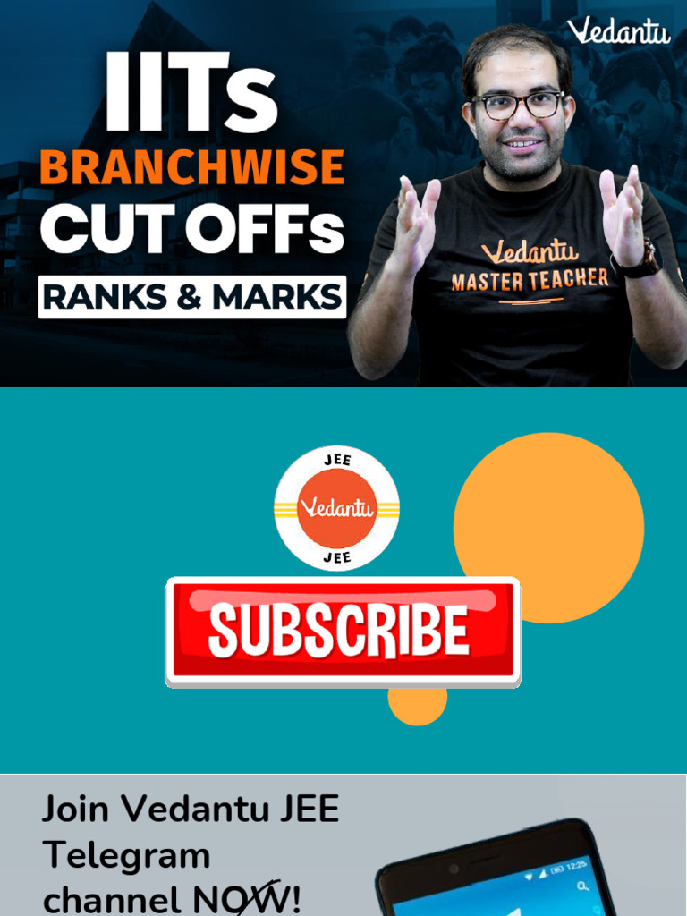 IITs Branchwise & Tier-Wise Cut Off Analysis Etc. - Vinay Sir | PDF ...
